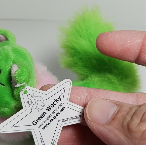 Neopets | Toys | Neopets Green Wocky Plushie 4 Mini Stuffed Animal ...
